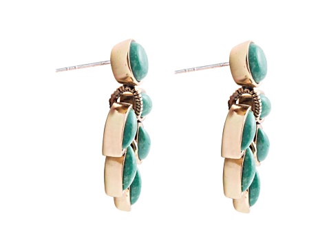 Barse Jewelry Green Composite Turquoise Make an Entrance Stud Earrings ...