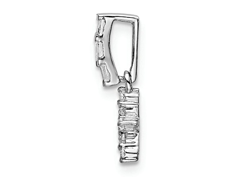 Rhodium Over 14k White Gold Diamond Star Pendant - 1BDRMA | JTV