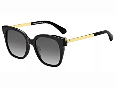 Kate Spade Caelyn Black Square Frame / Gray Gradient Lenses Sunglasses ...