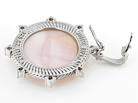 Judith Ripka Pink Mother-of-Pearl Sterling Silver Enhancer - 1C4XPE | JTV