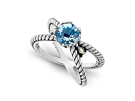 Silver Treasures by Samuel B. Sterling Silver with 18K Yellow Gold"X ...