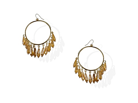 Off Park® Collection, Gold-Tone Champagne Bead Dangle Earrings with ...