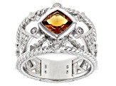 Judith Ripka 1.30ct Citrine With 0.55ctw Bella Luce® Rhodium Over ...