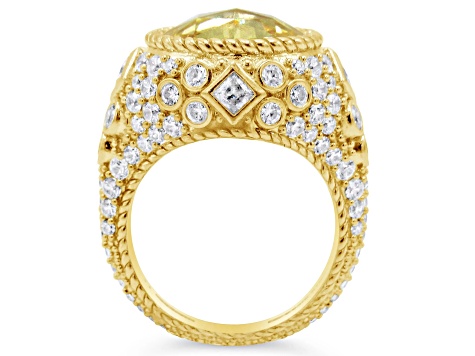 Judith Ripka 9.5ct Canary and 3.84ctw White Bella Luce Diamond Simulant ...