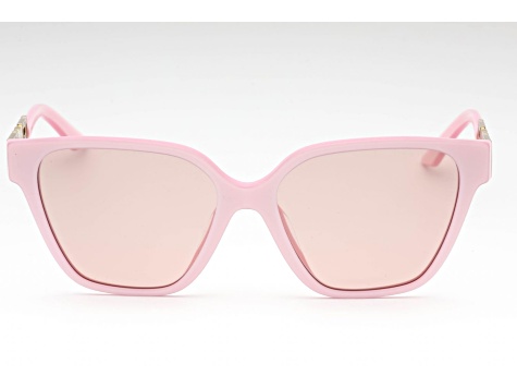 Versace Pink Frame / Light Pink Mirrored Lenses Sunglasses - 1DD48A | JTV