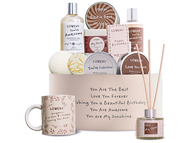 Lovery Birthday Gift Basket Set, 14pc - 1DG35A | JTV