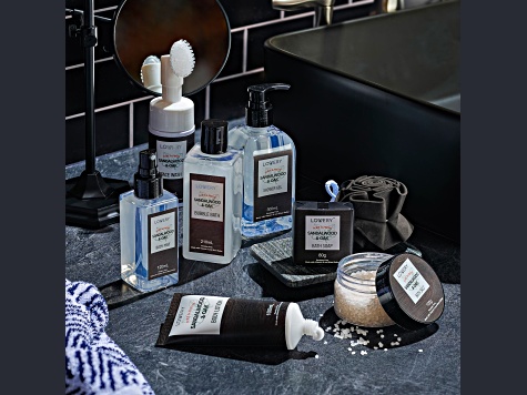 Lovery Luxury Spa Kit for Men - Sandalwood & Oak Scented Bath Gift Set ...