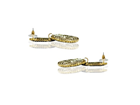 Off Park® Collection, Gold-Tone Emerald Crystal Circle Drop Earrings ...