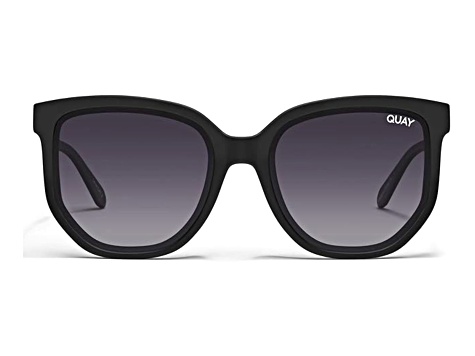 QUAY "COFFEE-RUN" Black Square Frame / Gray Polarized Lenses Sunglasses ...
