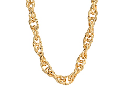 1928 Jewelry Gold Tone Base Metal Chain Link Necklace 18" - 1HA2NA | JTV