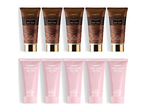 Lovery 10-Pc. Mini Sandalwood & Rose Scented Hand Creams Gift Set ...