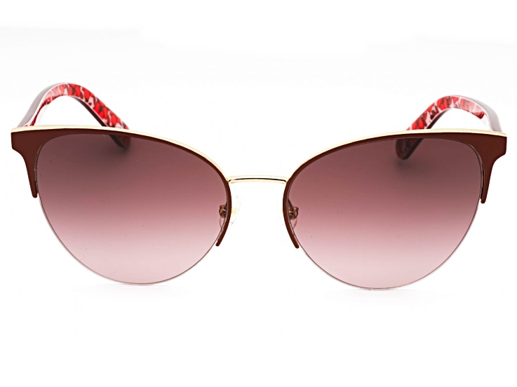 Kate Spade Izara Red Cat Eye Frames / Pink Lenses Sunglasses - 1L4LMA | JTV