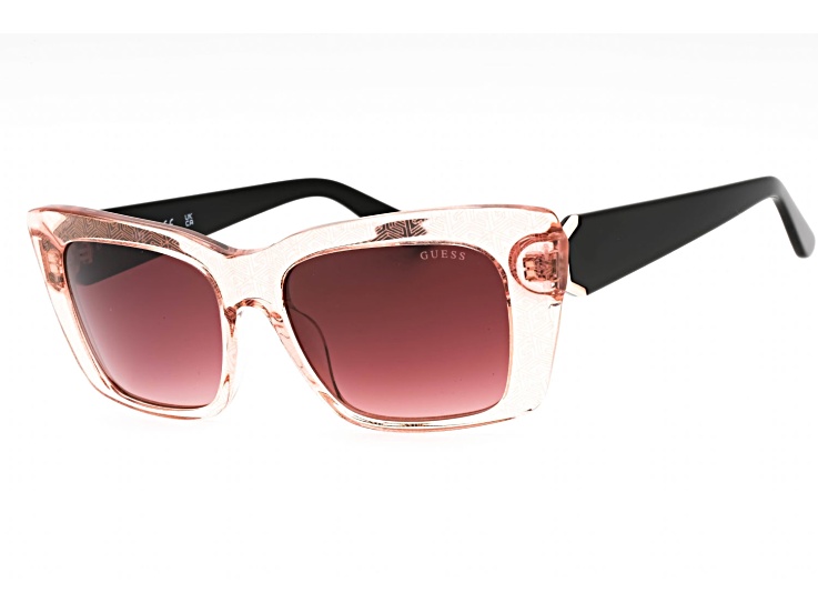 Guess Shiny Pink Frame / Gradient Bordeaux Lenses Sunglasses - 1L5LBD | JTV