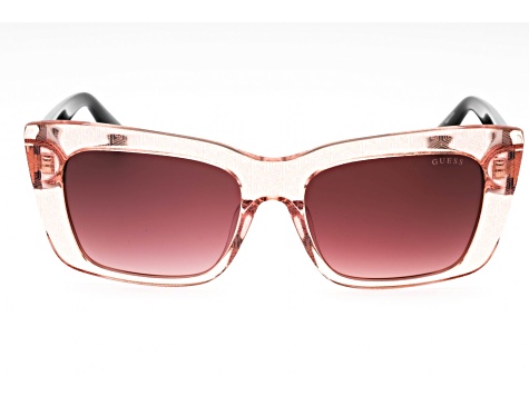 Guess Shiny Pink Frame / Gradient Bordeaux Lenses Sunglasses - 1L5LBD | JTV