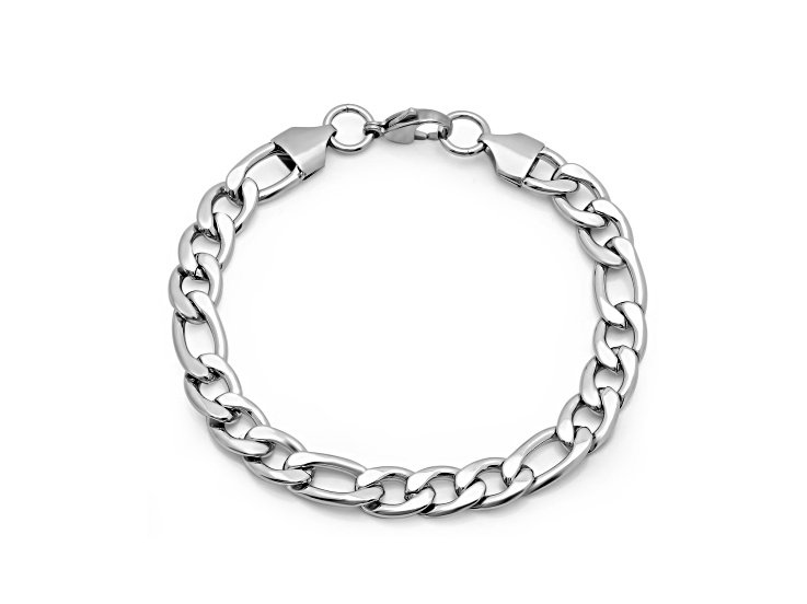 Men's 8 Inch Stainless Steel Franco Link Chain Bracelet - 1Q1M3A | JTV