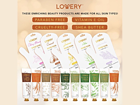 Lovery Hand Cream & Hand Mask Gift Set - 10 Hand Lotions and 5 Hand ...