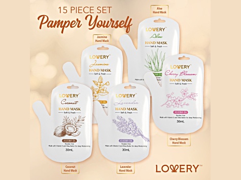 Lovery Hand Cream & Hand Mask Gift Set - 10 Hand Lotions and 5 Hand ...
