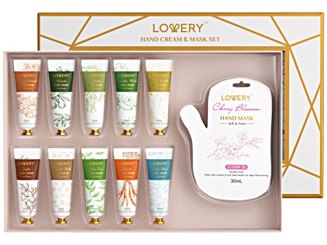 Lovery Hand Cream & Hand Mask Gift Set - 10 Hand Lotions and 5 Hand ...