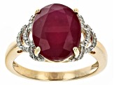 Mahaleo® Red Ruby 10k Yellow Gold Ring 5.43ctw - AHG049 | JTV