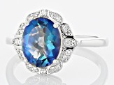 Blue Petalite Rhodium Over Sterling Silver Ring 1.85ctw - AIH132 | JTV