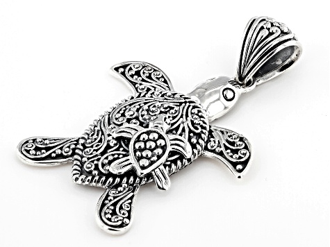 Sterling Silver Turtle Pendant - BAL023 | JTV