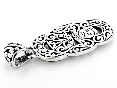 Sterling Silver Textured Link Pendant - BAL049 | JTV