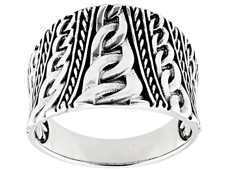 Sterling Silver Textured Ring - BAL219 | JTV