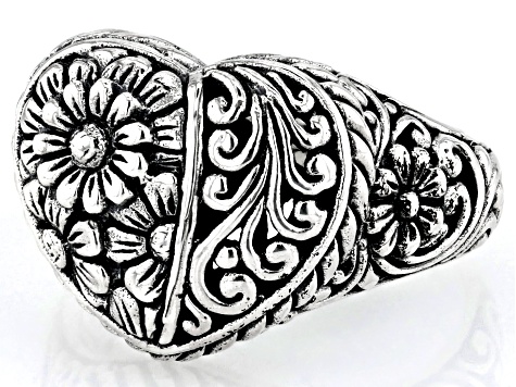 Sterling Silver Heart Ring - BAL224 | JTV
