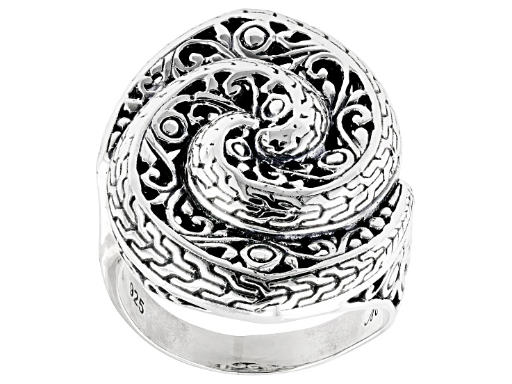 Sterling Silver Swirl Textured Ring - BAL228 | JTV