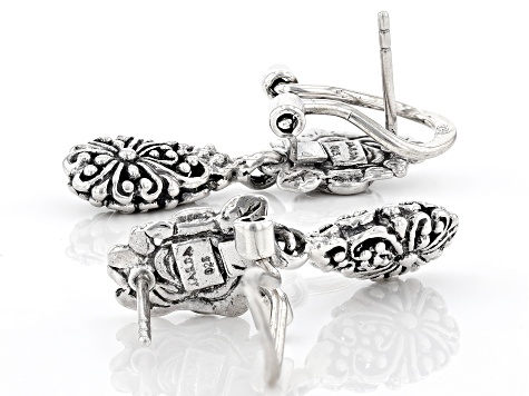 Sterling Silver Rose Earrings - BAL265 | JTV