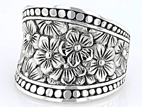 Sterling Silver Floral Ring - BAL315 | JTV