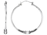 Sterling Silver Filigree Hoop Earrings - BAL380 | JTV