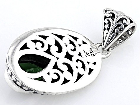 Green Quartz Sterling Silver Pendant 3.00ct - BAL404 | JTV