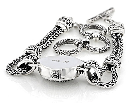 Sterling Silver Filigree Toggle Bracelet - BAL461 | JTV
