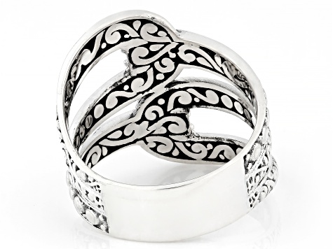 Sterling Silver With 18K Gold Accents Multi-Row Ring - BAL493 | JTV