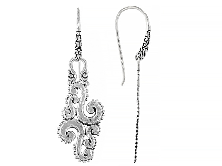 Sterling Silver Swirl Dangle Earrings - BAL516 | JTV