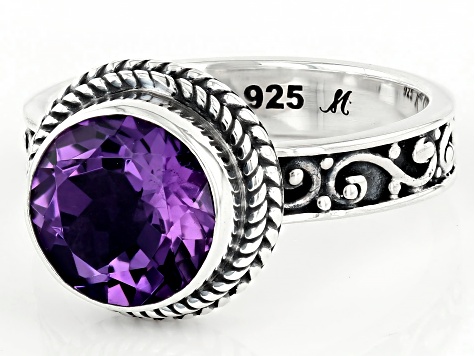 Amethyst Sterling Silver Solitaire Ring 2.33ct - BAL717A | JTV