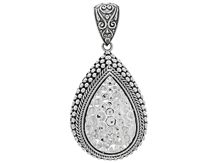 Sterling Silver Hammered Pendant - BAL805 | JTV