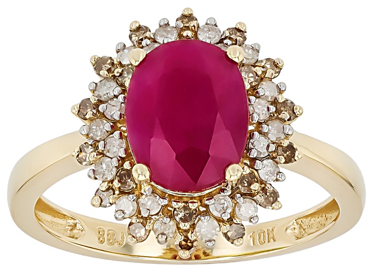 John Saul Ruby 10k Yellow Gold Ring 2.61ctw - CGD120 | JTV