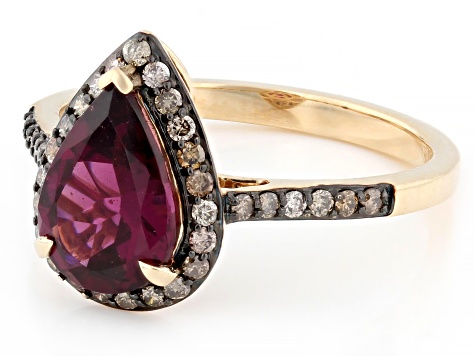 Grape Color Garnet 10k Yellow Gold Ring 1.96ctw - CGD125 | JTV