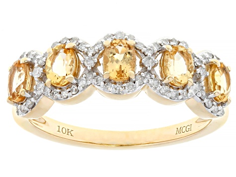 Imperial Topaz 10k Yellow Gold Ring 0.91ctw - CGD143 | JTV