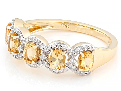 Imperial Topaz 10k Yellow Gold Ring 0.91ctw - CGD143 | JTV