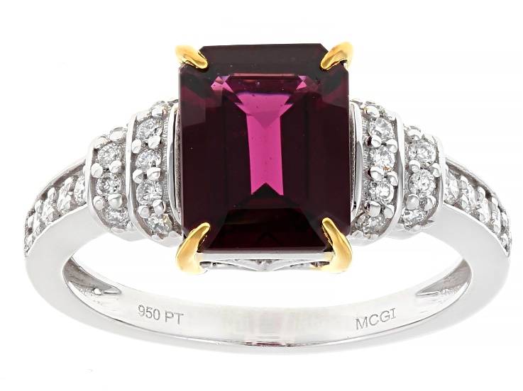Grape Color Garnet Platinum Ring 2.50ctw - CGD150 | JTV