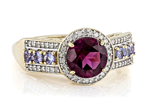 Grape Color Garnet 10k Yellow Gold Ring 1.71ctw - CGD174 | JTV