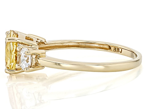 Yellow Beryl With White Zircon 10k Yellow Gold Ring 2.68ctw - CLG566 | JTV