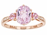 Pink Kunzite 10k Rose Gold Ring 2.53ctw - CLG832 | JTV