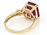 Mahaleo Ruby With White Diamond 10k Yellow Gold Ring 4.34ctw - CLG998 | JTV