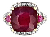Red Mahaleo(R) Ruby 10k Yellow Gold Ring 7.54ctw - CMK026 | JTV
