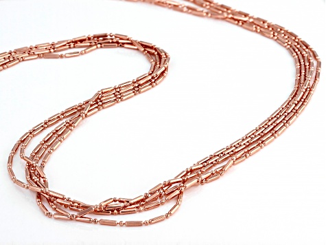 18" Copper Five-Strand Necklace - COP1281B | JTV