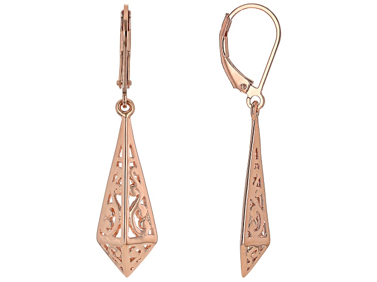 Copper Filigree Earrings - COP1386 | JTV
